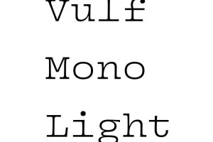 Vulf Mono Light Font - Free Font Download
