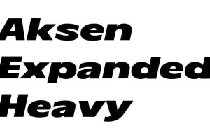 Aksen Expanded Heavy Font - Free Font Download