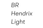 BR Hendrix Light Font - Free Font Download