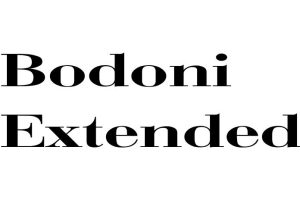 Bodoni Extended Font - Free Font Download