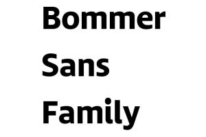 Bommer Sans Font Family - Free Font Download