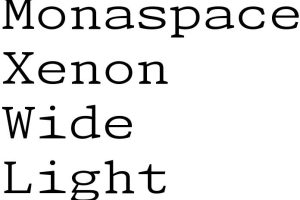 Monaspace Xenon Wide Light Font - Free Font Download