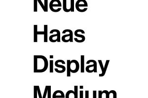 Neue Haas Display Medium Font - Free Font Download