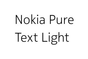 Nokia Pure Text Light Font - Free Font Download