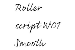 Roller script W01 Smooth Font - Free Font Download