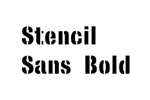 Stencil Sans Bold Font - Free Font Download