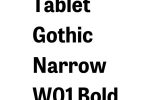 Tablet Gothic Narrow W01 Bold Font - Free Font Download