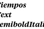 Tiempos Text SemiboldItalic Font - Free Font Download