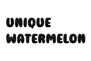 Unique Watermelon Font - Free Font Download