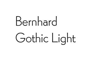 Bernhard Gothic Light Font - Free Font Download