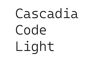 Cascadia Code Light Font - Free Font Download