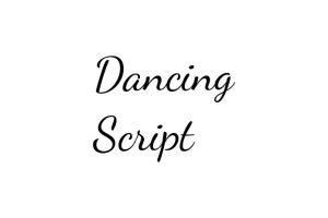 Dancing Script Font - Free Font Download