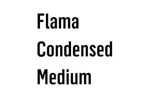 Flama Condensed Medium Font - Free Font Download