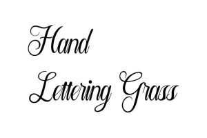 Hand Lettering Grass Font - Free Font Download