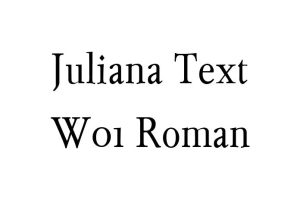 Juliana Text W01 Roman Font - Free Font Download
