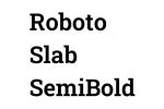 Roboto Slab SemiBold - Free Font Download