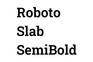 Roboto Slab SemiBold - Free Font Download