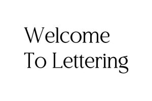 Welcome To Lettering Font - Free Font Download