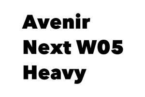 Avenir Next W05 Heavy - Free Font Download