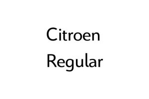 Citroen Regular Font - Free Font Download