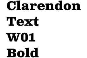 Clarendon Text W01 Bold Font - Free Font Download