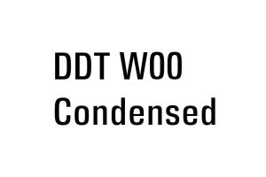 DDT W00 Condensed Font - Free Font Download