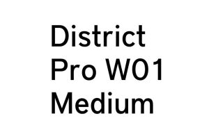 District Pro W01 Medium Font - Free Font Download