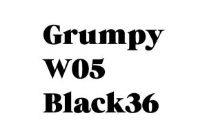 Grumpy W05 Black36 - Free Font Download