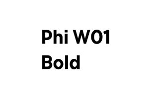 Phi W01 Bold Font - Free Font Download