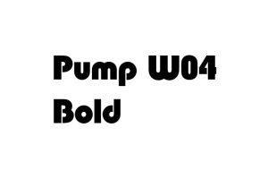 Pump W04 Bold Font - Free Font Download