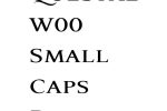 Questal W00 Small Caps Bold - Free Font Download