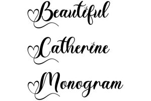 Beautiful Catherine Monogram Font - Free Font Download