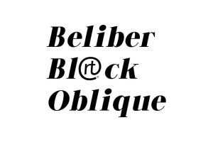 Beliber Black Oblique Font - Free Font Download