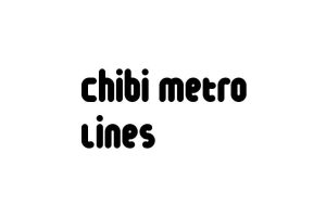 Chibi Metro Lines Font - Free Font Download