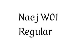 Naej W01 Regular Font - Free Font Download