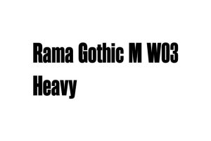 Rama Gothic M W03 Heavy Font - Free Font Download