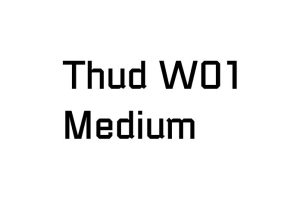 Thud W01 Medium Font - Free Font Download