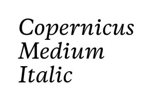 Copernicus Medium Italic Font - Free Font Download