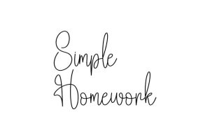 Simple Homework Font - Free Font Download