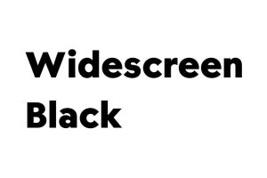 Widescreen Black Font - Free Font Download