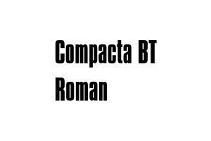 Compacta BT Roman Font - Free Font Download