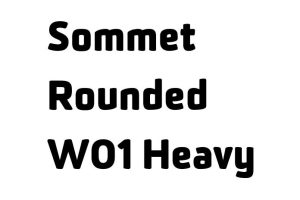 Sommet Rounded W01 Heavy Font - Free Font Download
