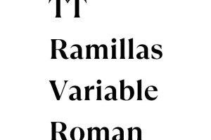 TT Ramillas Variable Roman Font - Free Font Download