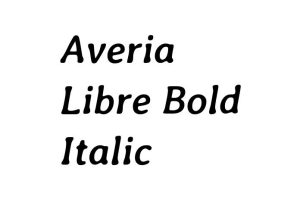 Averia Libre Bold Italic Font - Free Font Download