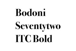 Bodoni Seventytwo ITC Bold Font - Free Font Download