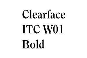Clearface ITC W01 Bold Font - Free Font Download