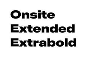 Onsite Extended Extrabold Font - Free Font Download