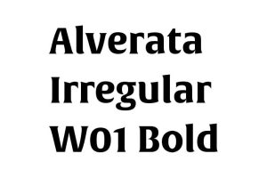 Alverata Irregular W01 Bold Font - Free Font Download