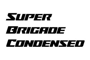 Super Brigade Condensed Font - Free Font Download