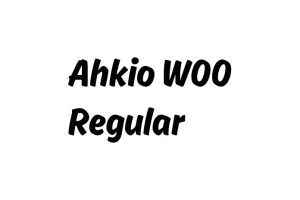 Ahkio W00 Regular Font - Free Font Download
